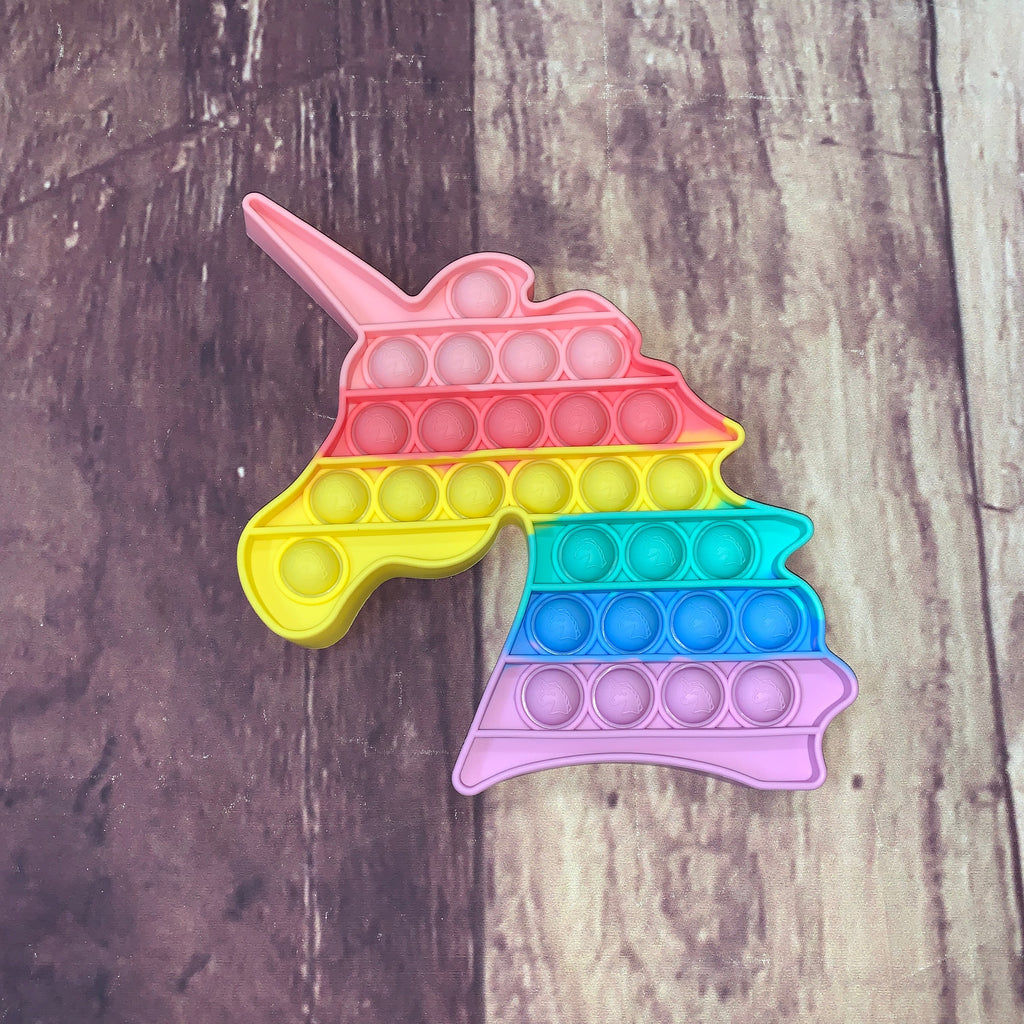 Silicone Fidget Poppers - Pastel Unicorn – Royal Roe LLC